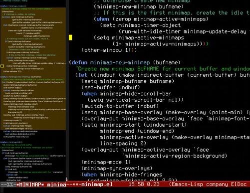 MiniMap plugin for Visual Studio, jEdit and Emacs